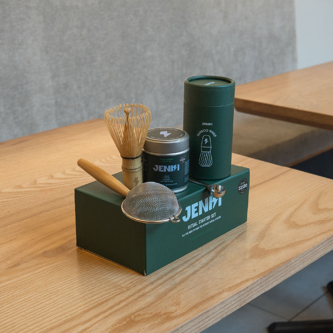 JENKI Ceremonial Grade Matcha Starter Kit | Hisashi Coffee Company